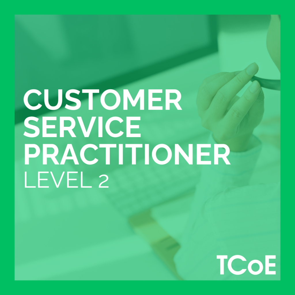 CUSTOMER SERVICE PRACTITIONER – LEVEL 2 – TCoE