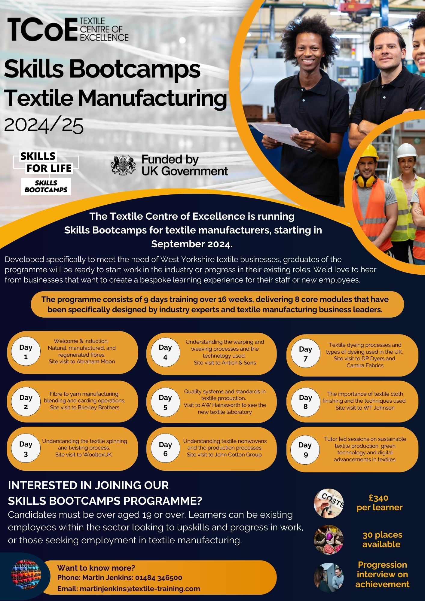Textile Manufacturing Skills Bootcamps – TCoE